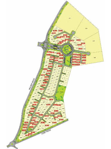 Site plan of Swallow Hills Lifestyle Estate